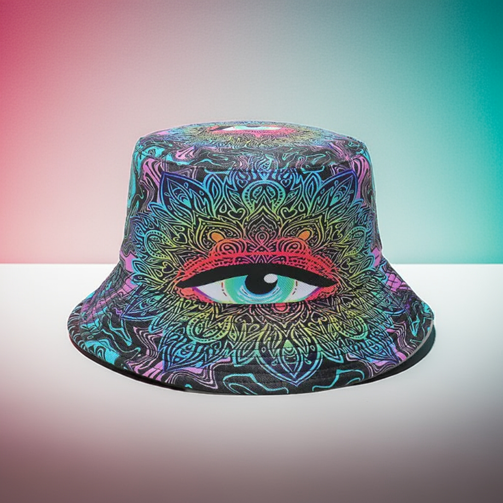 Cosmic Eyes Bucket Hat - Summer Beach Street Style – Avilon Designs